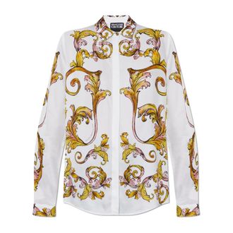 Versace Jeans Couture Hemd mit Barocco-Print - - Blouses & Shirts - Damen - Wei&szlig; - M