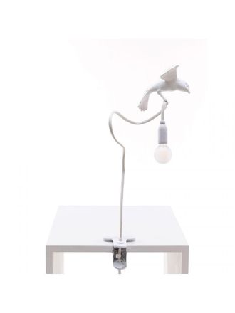 Seletti Sparrow-Cruising USB Resin Lamp with Clamp