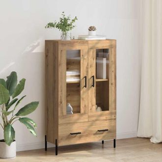 vidaXL vidaXL Haut Armoire Corona Ch&ecirc;ne artisanal 69,5 x 31 x 115 cm
