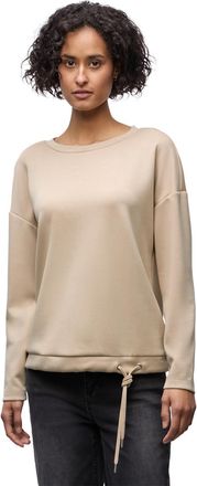 Street One Damen 3228263 Silk-Look Shirt, Sanded beige, 40