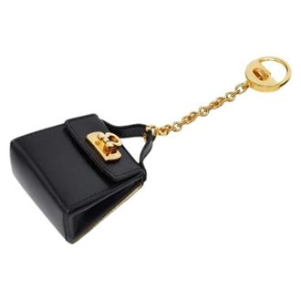 Ferragamo Pre-owned Leder Schl&uuml;sseletui - - Pre-owned - Damen - Schwarzk - ONE SIZE
