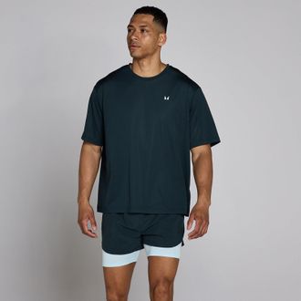 MyProtein T-shirt mesh oversize Hybrid MP homme - Bleu d&eacute;lav&eacute; - XS