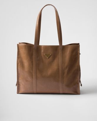 Prada Gro&szlig;e Tote Bag aus Leder