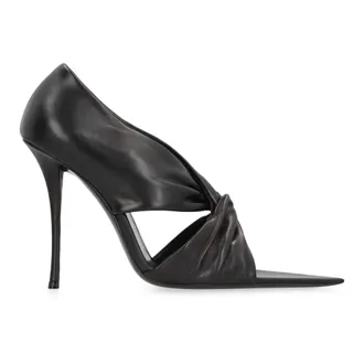 Saint Laurent Giannutri Leder Pumps - - Shoes - Damen - Schwarzk - 38 1/2 EU