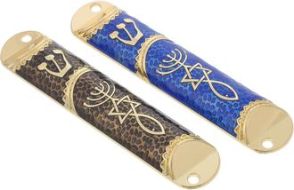 NUOBESTY Gatuida 2 St&uuml;ck 2 St&uuml;ck Metallgeh&auml;use f&uuml;r J&uuml;dische T&uuml;rpfosten Segensrolle f&uuml;r Eingangsbereich und Schlafzimmer Dekorative Segensrolle f&uuml;r J&uuml;dische Fei