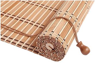 Generic Bambus Jalousien Innen Ohne Bohren Bambusrollo Jalousien Bambus Sichtschutz Fenster BambusRollo Aussenbereich 90 100 110 120 150 160cm Breit Natur F&uuml;r