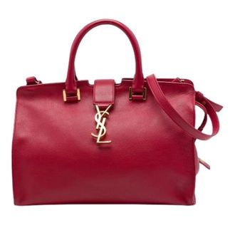 Saint Laurent Pre-owned Downtown Cabas - Femme - Pre-owned - Rouge - Taille: ONE Size