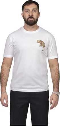 Etro Homme, Tops, Blanc, Taille: S T-shirt Roma