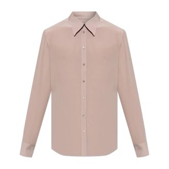 Dolce & Gabbana Homme, Chemises, Rose, Taille: 3XL Silk Shirt