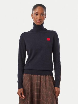 Max & Co. Rollkragenpullover Quadro 2626366023200 Dunkelblau Regular Fit