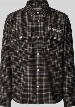 Carhartt Work in Progress Regular Fit Freizeithemd mit Woll-Anteil und Label-Stitching