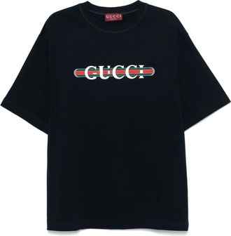 Gucci T-Shirt mit Print - Blau