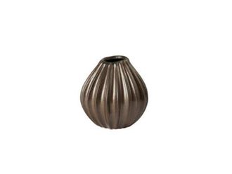 Broste Copenhagen Broste Copenhagen Wide Vase Antique Brown S 15cm