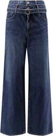sacai Homme, Jeans, Bleu, Taille: S Jean Large Ceintur&eacute;