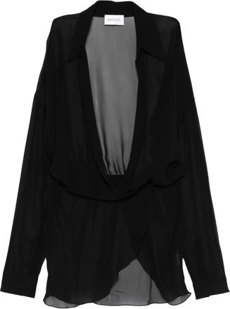 Mônot robe courte imprimée - Noir