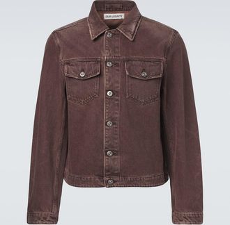 Our Legacy Veste Origin en jean &agrave; effet us&eacute;