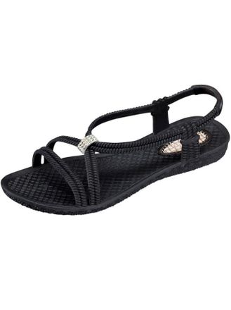 Siebi&acute;s Sandalette SIEBIS, Damen, Gr. 37, schwarz, Synthetik, Schuhe Sandalette, Topseller