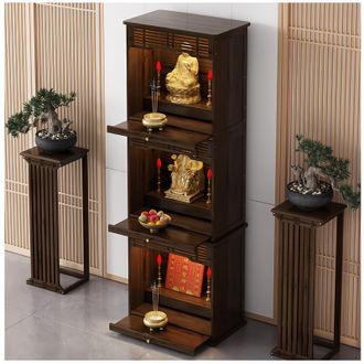 Generic DIY Altartisch mit Stauraum - Meditationsaltarschrank -chinesischer Schrank for spirituelle Zwecke, vertikale Gebetstische for Kirchen - frei kombinie