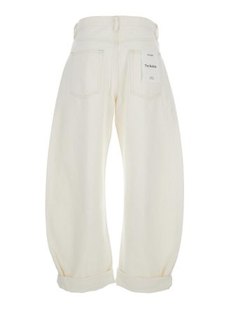 Frame Denim Womens Jeans The Bubble White Denim Cotton