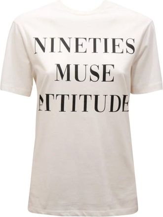 Elisabetta Franchi Femme, Tops, Blanc, Taille: 36 FR Maglia Wo Cotton