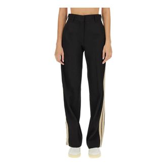 Palm Angels Knit Tape Suit Pants - - Trousers - Damen - Schwarzk - S