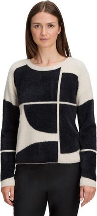 Betty&Co Strickpullover Damen Strickpullover mit Jacquard (1-tlg)