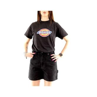 Dickies T-Shirt Noir Femme Icon Noir S