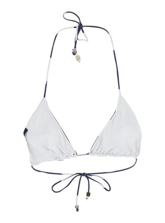 Jacquemus Polka-Dot Triangle Tech Fabric Bikini - Navy