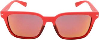 Polaroid unisex, Accessoires, Rouge, Taille: 55 MM Lunettes de soleil Unisexes Rouges Design &Eacute;l&eacute;gant