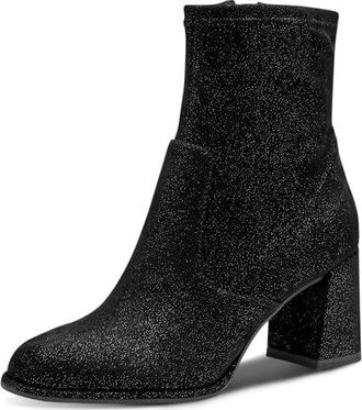 Tamaris Damen Boot Heel 1-25057-43, Bottines pour femme, Black Struct, 41 EU, Black Struct, 41 EU
