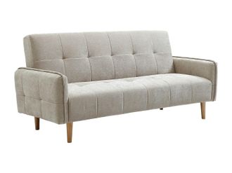 Vente-Unique 3-Sitzer-Sofa, ausziehbar, Schlafcouch, Stoff, Beige, Soniata