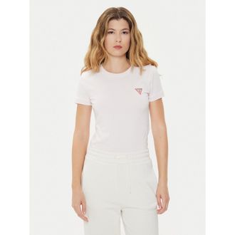 Guess T-Shirt W2YI44 J1314 Rosa Slim Fit