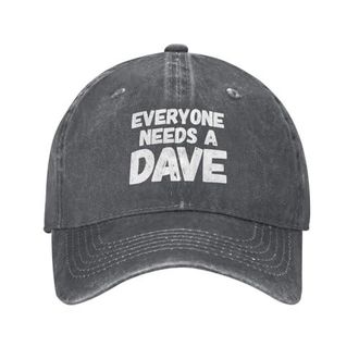 Generic Tout Le Monde A Besoin dun Dave Unisexe Snapback Cap R&eacute;tro Ancien Chapeau De Cowboy Classic Chapeau pour Voyage Golf Randonn&eacute;e