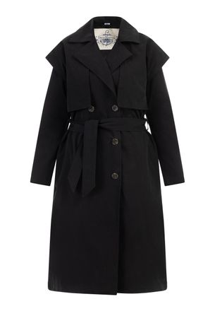 Dreimaster Dreimaster Trenchcoat Damen schwarz