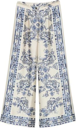 Liu Jo Femme, Pantalons, Multicolore, Taille: 40 FR Wide Pantalons