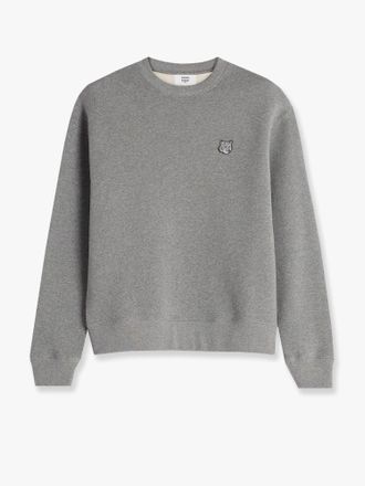 Maison Kitsun&eacute; Cotton sweatshirt with Bold Fox Head patch - MAISON KITSUNE - gender_Man