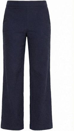 Ulla Popken Schlupfhose Hose Struktur ausgestelltes Bein Komfortbund