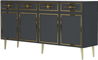 Hanah Home Hanah Home - Buffet en aggloméré 4 portes Belly