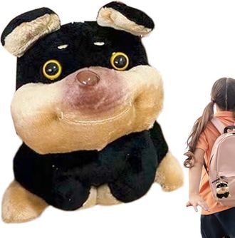 Generic Breloque porte-cl&eacute;s en peluche - D&eacute;coration de chien sur le th&egrave;me des abeilles mignonnes - Pendentif de sacs remplis - Convient pour les cl&eacute;s de voitu