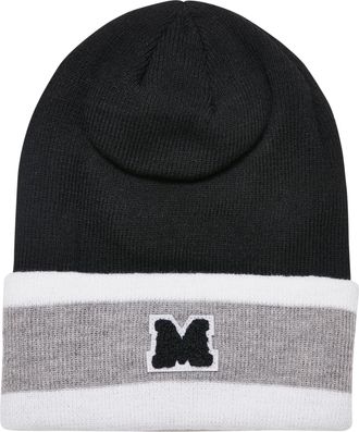 Urban Classics Unisex College Team Beanie Black/heathergrey/White, one Size
