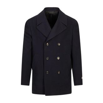 Canali Cappotto - - Coats - Herren - Blau - XL