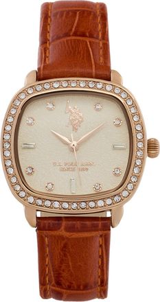 U.S.Polo Association Uhr U.S. Polo Assn. Mirabelle USP8488RG Braun