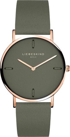 Liebeskind Liebeskind Berlin Uhren - Echtleder Armbanduhr - Gr. unisize - in Grün - für Damen
