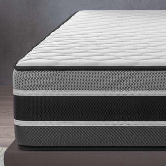 Cosmos Matratze 135x190 cm Felis KaltschaummatratzeH&auml;rtegrad H4 - &Ouml;ko-Tex Zertifiziert - Winter/oder Sommerseite + HR-Schaum 7 Zonen Matratze H&ouml;he 30 cm - Ma