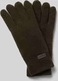 Barbour Handschuhe aus Woll-Mix mit Rippb&uuml;ndchen
