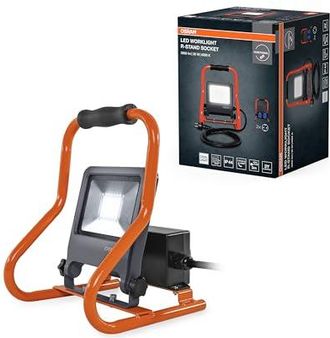 Osram LED Arbeitsleuchte R-Stand Socket 30W 840, 4000K kaltwei&szlig;, 2700 lm, IP44, 2 Steckdosen 3000W