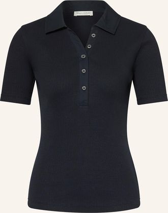 Marc O'Polo Marc Opolo Strick-Poloshirt Regular Fit blau
