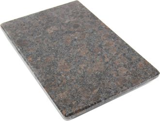 Generic Schneidebrett aus Stein - Servierplatte - Küchenbrett - Steinplatte - Untersetzer - 2 Größen (Coffee Braun Matt, 30 x 20 cm)