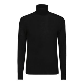 Dell'Oglio Homme, Pulls, Noir, Taille: XL Rm16C Pull &agrave; Col Roul&eacute;