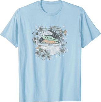 Star Wars The Mandalorian Floral Child Redux T-Shirt